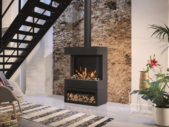 Cocoonez grâce à une cheminée moderne qui apporte de la chaleur