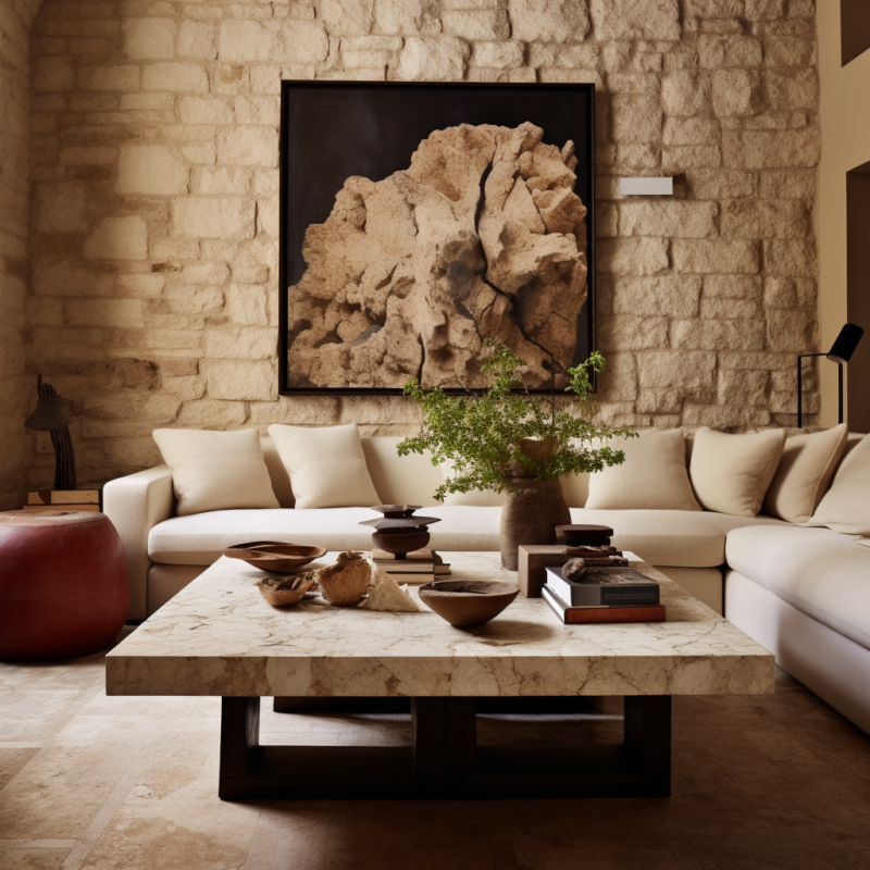 Le travertin : le matériau incontournable pour une table basse design